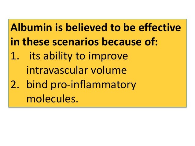 albumin use in SBP patients