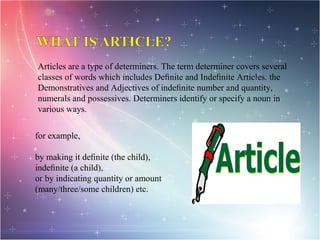 Grammar:- Article | PPT