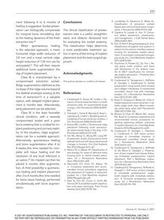 A Clinical Classification System for the Treatment of Postextraction ...