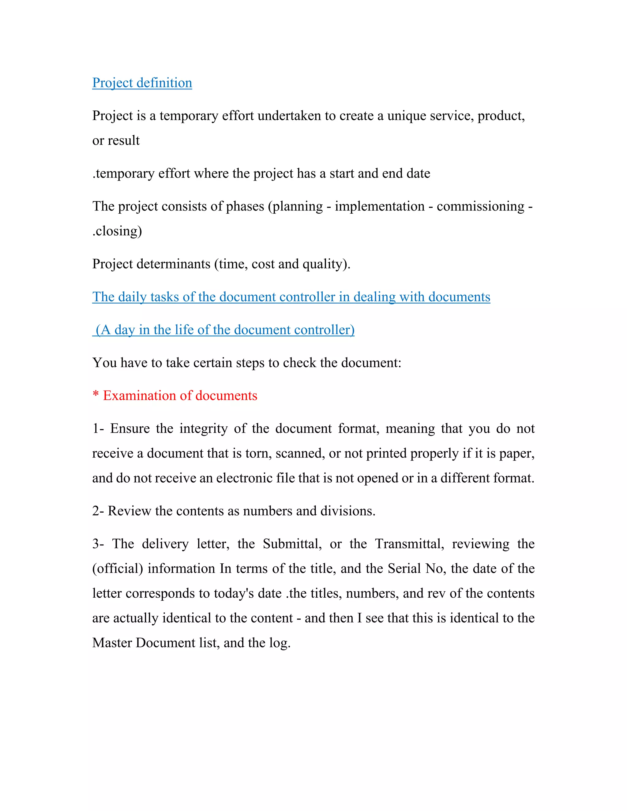 Document Control best practices and definitions | PDF