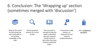 How to write academic article | PPTX