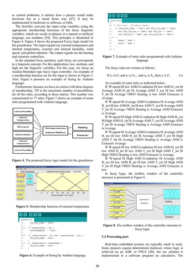 Greenhouse Climate Controller by Using of Internet of Things Technology and Fuzzy Logic | PDF