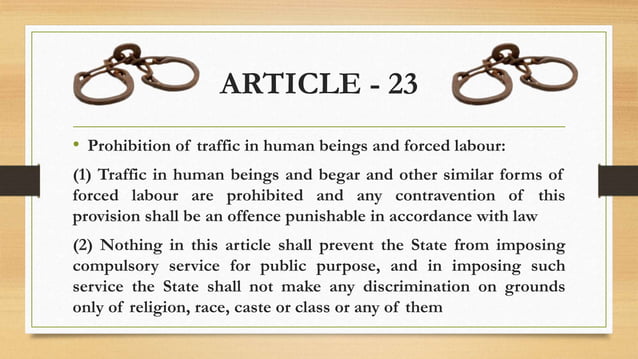 Article 23,24,29,30 | PPTX