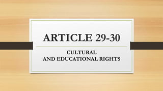 Article 23,24,29,30 | PPTX