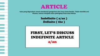 Materi Bahasa Inggris ARTICLE untuk MTS.pptx