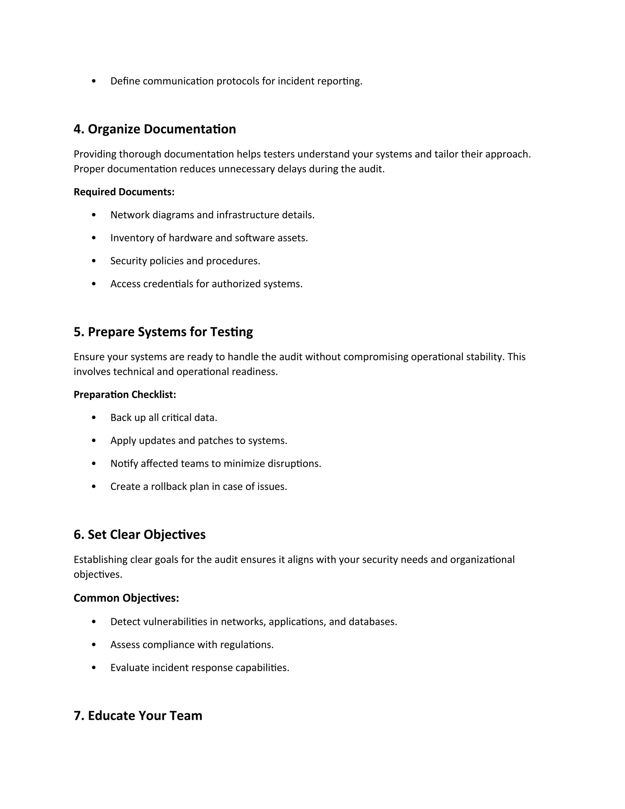 Checklist to Prepare for Your First VAPT Audit | PDF