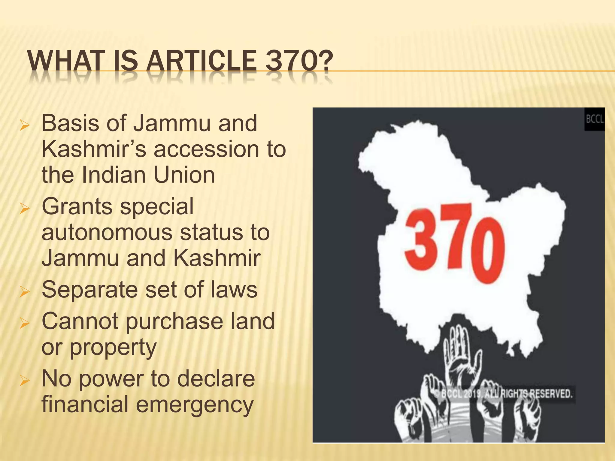 Article 370 | PPTX