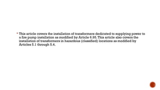 Transformers & Transformer Vaults Specification | PPTX