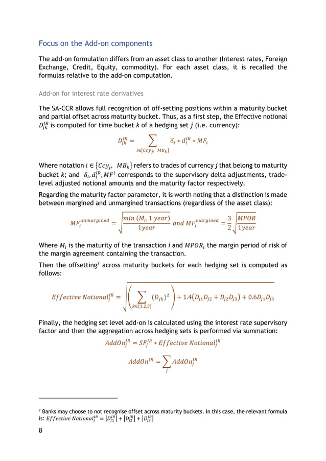 Counterparty Credit RISK | Evolution of standardised approach | PDF