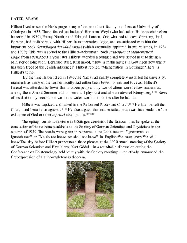 Article david hilbert | PDF