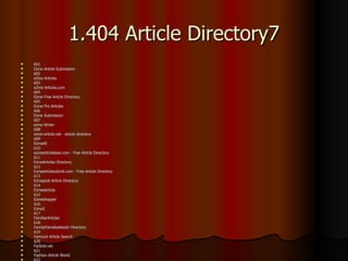 Article directory | PPT