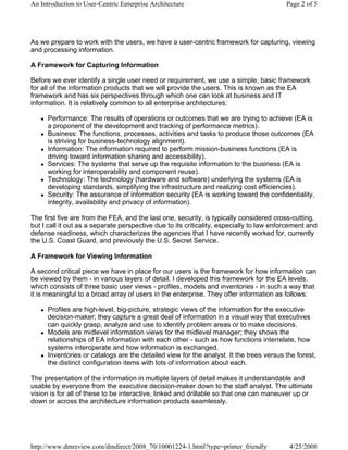 An Introduction to User-Centric EA - Andy Blumenthal | PDF