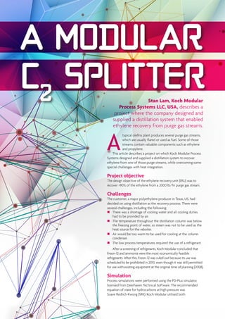 A Modular C2 Splitter - Hydrocarbon Engineering April 2017 | PDF ...