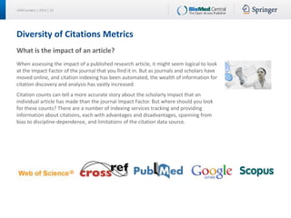 Article level metrics - 1AM:London | PPTX