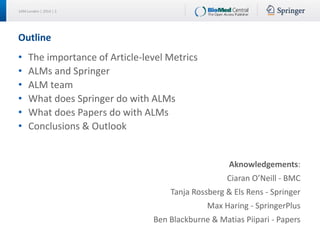 Article level metrics - 1AM:London | PPTX
