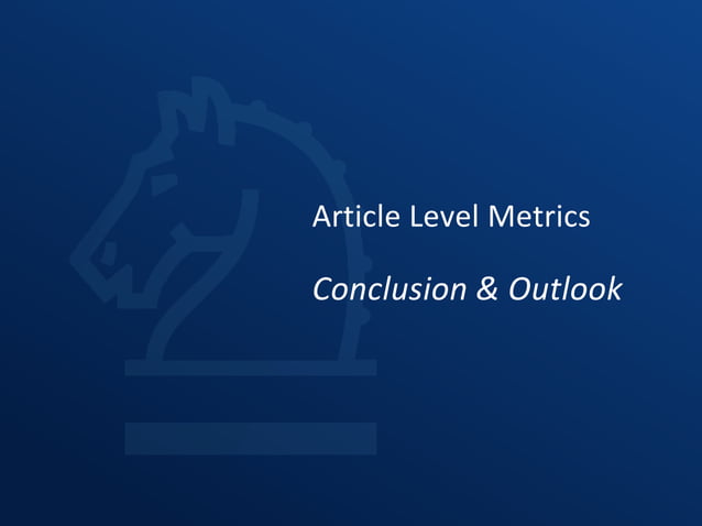Article level metrics - 1AM:London | PPTX