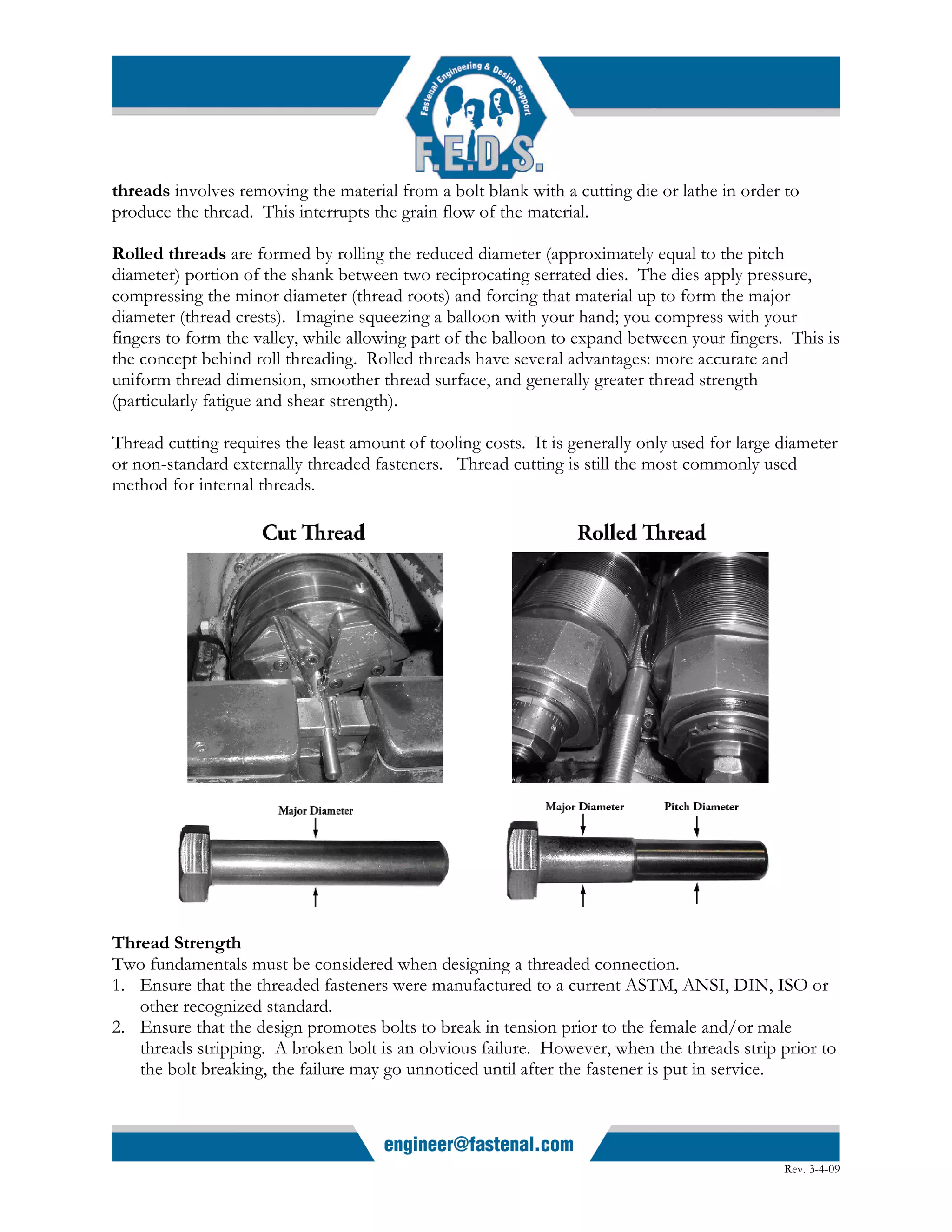 Article screw threads design | PDF