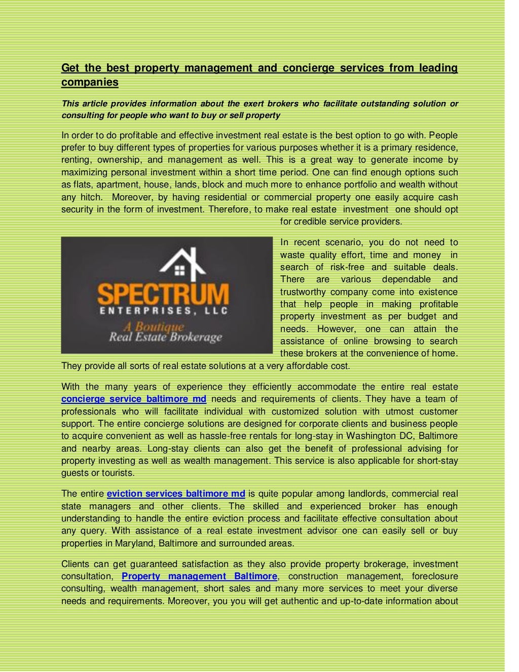Get the best property management and concierge services from leading ...