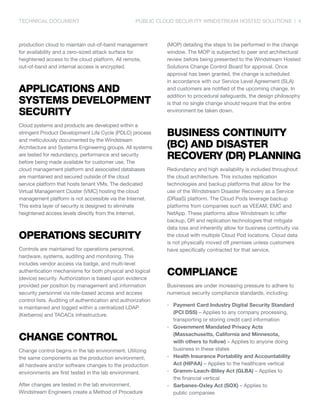 Windstream Hosted Solutions: Public Cloud Security | PDF