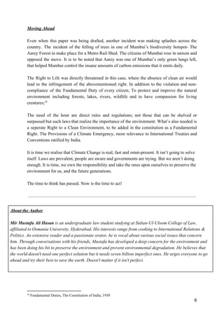 The Right to Life & the Environment | PDF