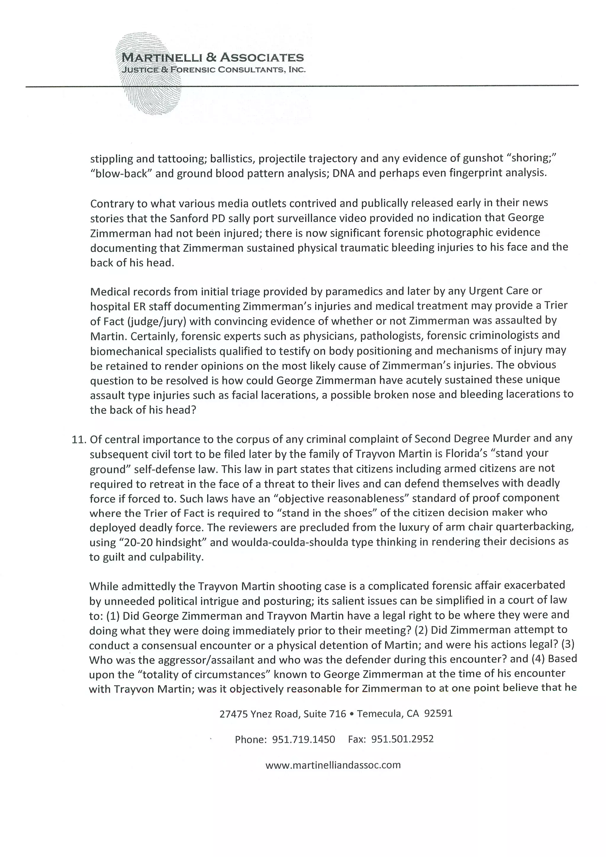 Article The Trayvon Martin Shooting by Ron Martinelli, Ph.D. | PDF
