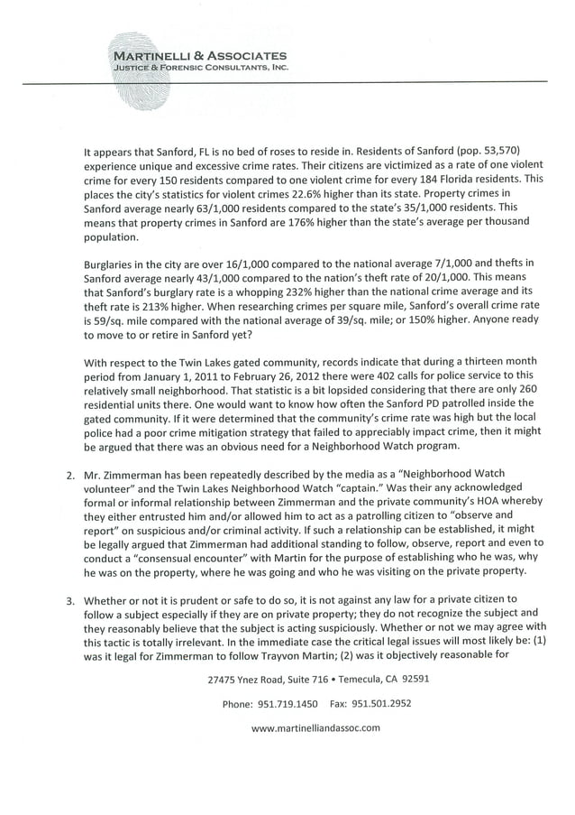 Article The Trayvon Martin Shooting by Ron Martinelli, Ph.D. | PDF