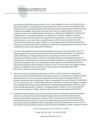 Article The Trayvon Martin Shooting by Ron Martinelli, Ph.D. | PDF