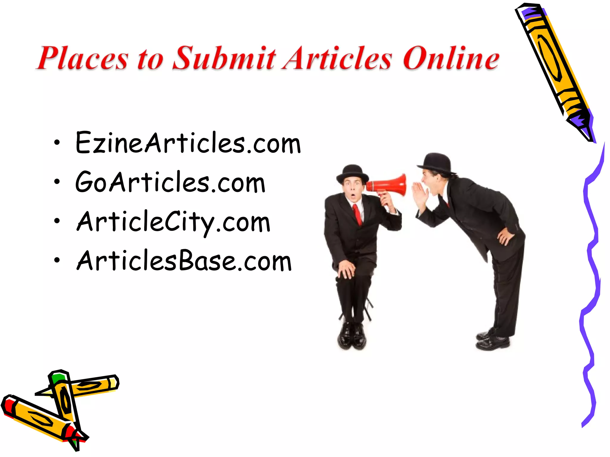 Article Writing Tips | PPT