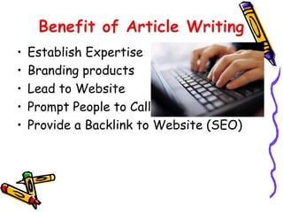Article Writing Tips | PPT