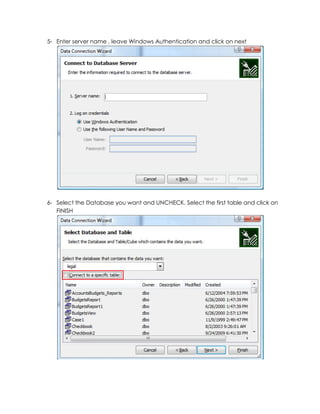 Creating ProLaw Reports using Excel | PDF