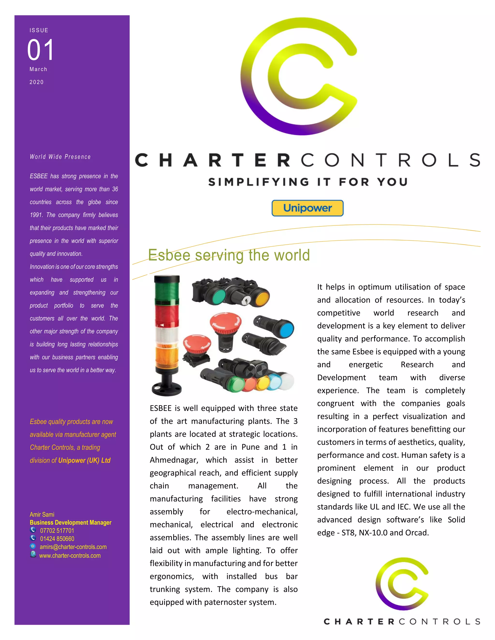 Esbee Control Panel Door Gear Pdf