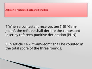 taekwondo powerpoint presentation 2024-2025 | PPTX