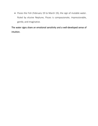 The Hidden Influence Of The 4 Elements | DOCX