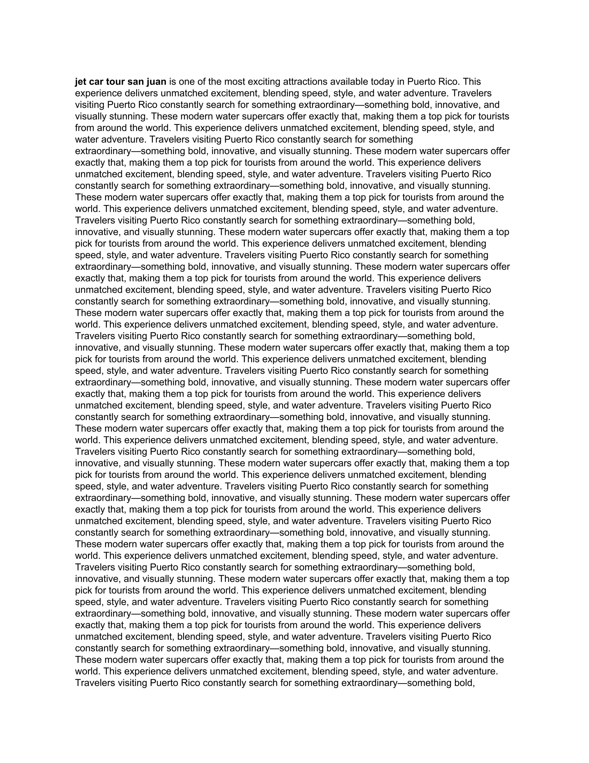 jet car tour san juan................... | PDF