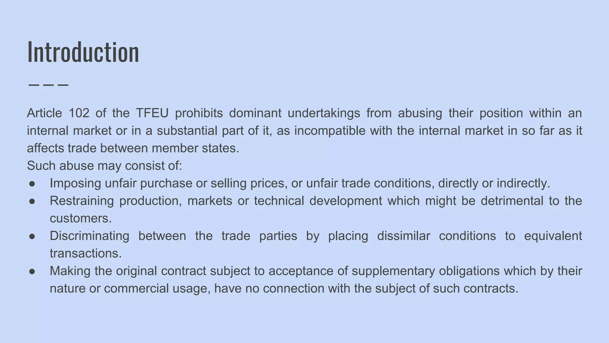 Article 102 TFEU | PPT