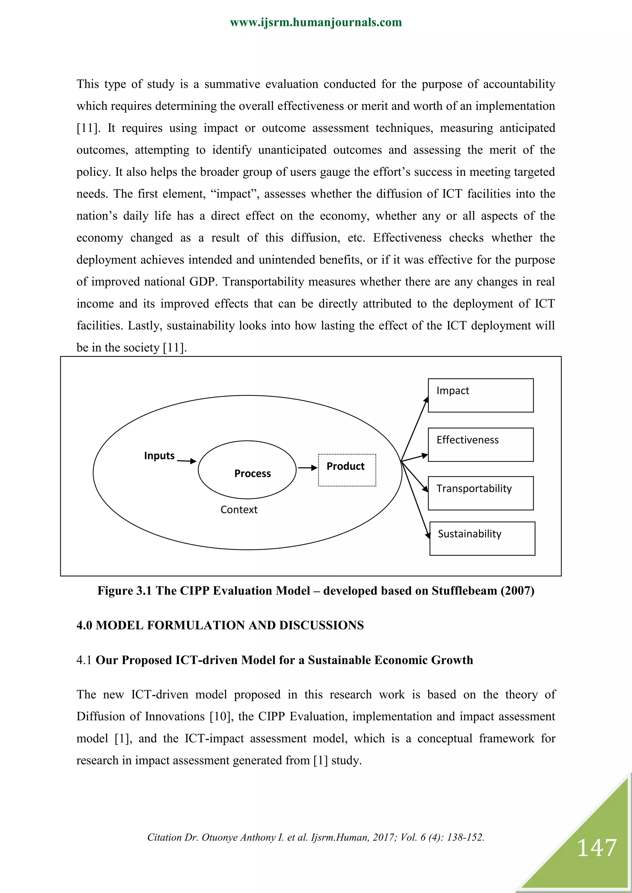 Remedy to economic recesion in nigeria: an ict-driven model for ...
