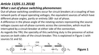 Out of phase current switching in High Voltage Circuit Breakers | PPTX