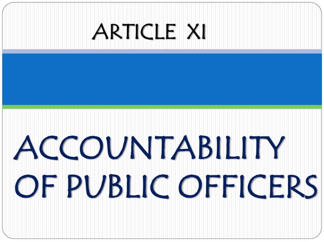 Article 11 accountability of public officers | PPTX