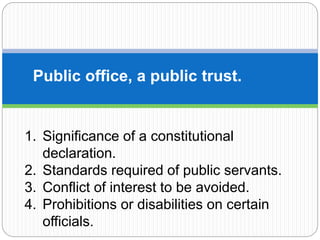 Article 11 accountability of public officers | PPTX