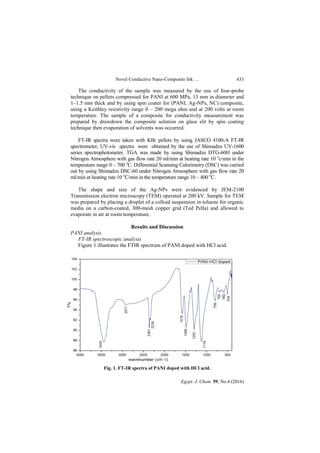 Novel Conductive Nano-composite Ink Based on Poly Aniline, Silver ...