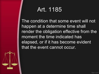 Article 1185 1186 | PPT