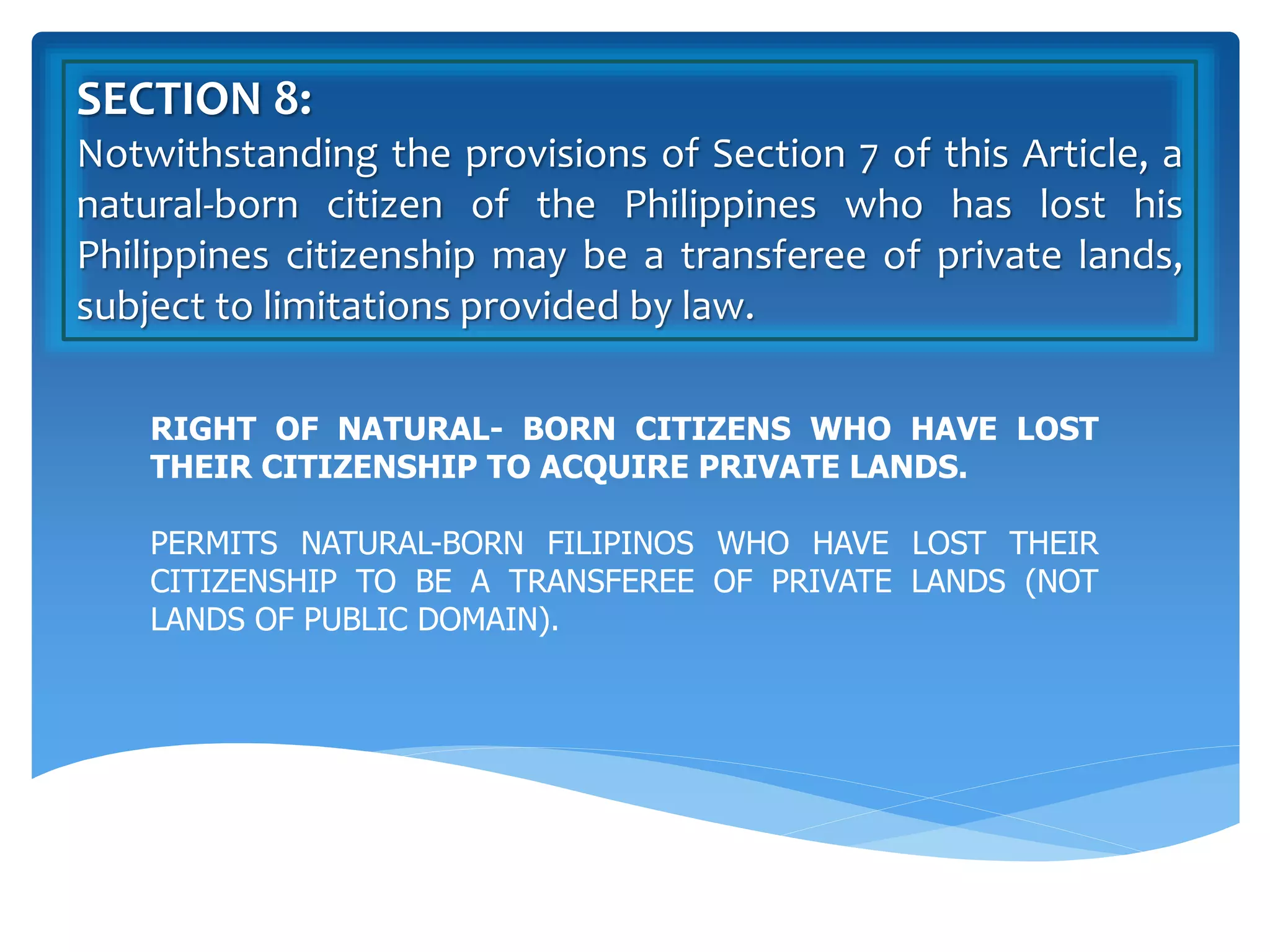 Article 12 national economy and patrimony | PPTX