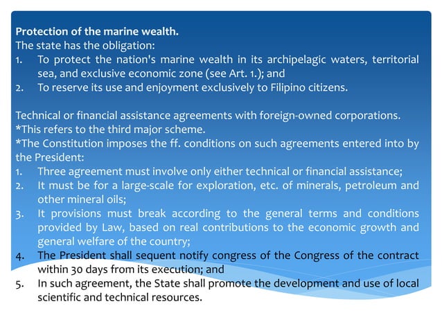 Article 12 national economy and patrimony | PPTX