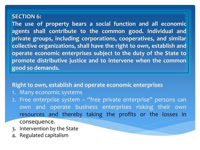 Article 12 national economy and patrimony | PPTX