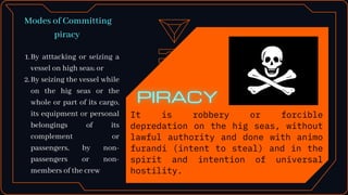 Article 122 - Piracy in general and mutiny on the high seas. Article ...