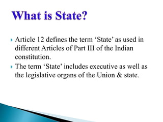 Article 12 concept of state | PPTX