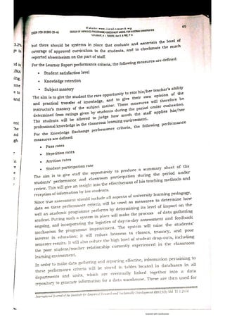 Design of Improved Programme Assessment Model for Nigerian Universities ...