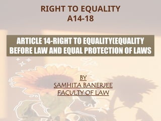 ARTICLE 14- 4RTH SEM (3).pptx consti, lawe | PPTX