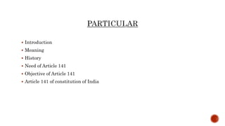 Article 141 | PPTX