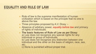 Article 14: the concept of equality | PPTX